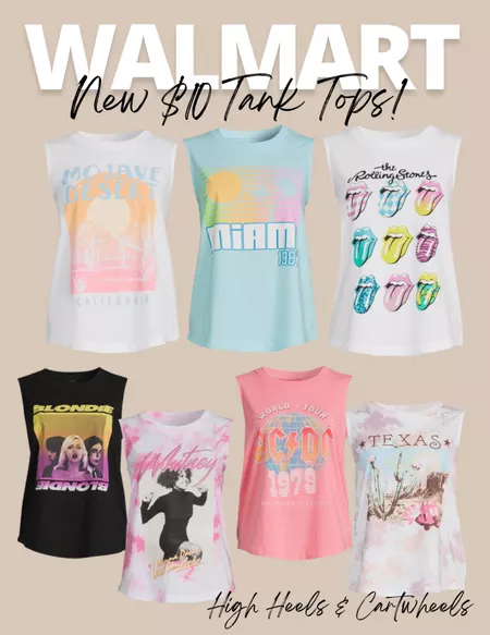 Walmart Graphic Tank Outfits - High Heels and Cartwheels